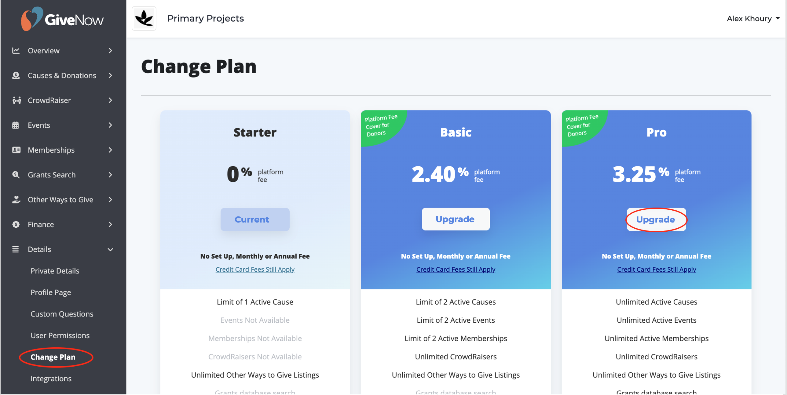 GiveNow Plans – GiveNow